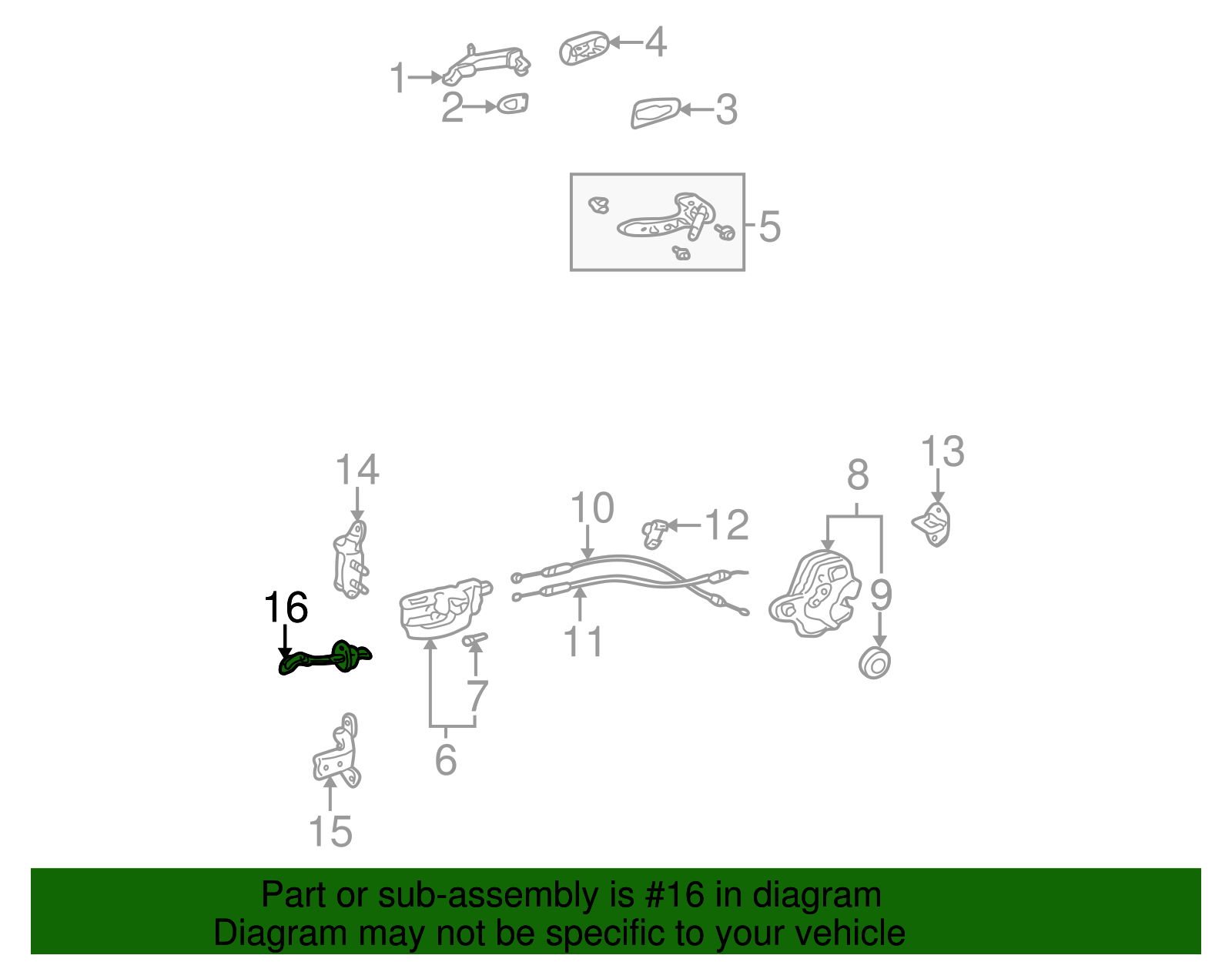 2003-2008 Toyota Door Check 68640-02061 | Toyota Parts Center
