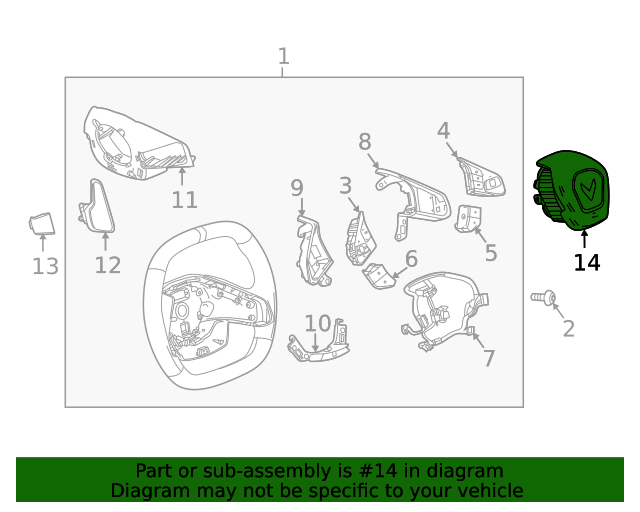 F Airbag 85115326 | GMPartsDirect.com