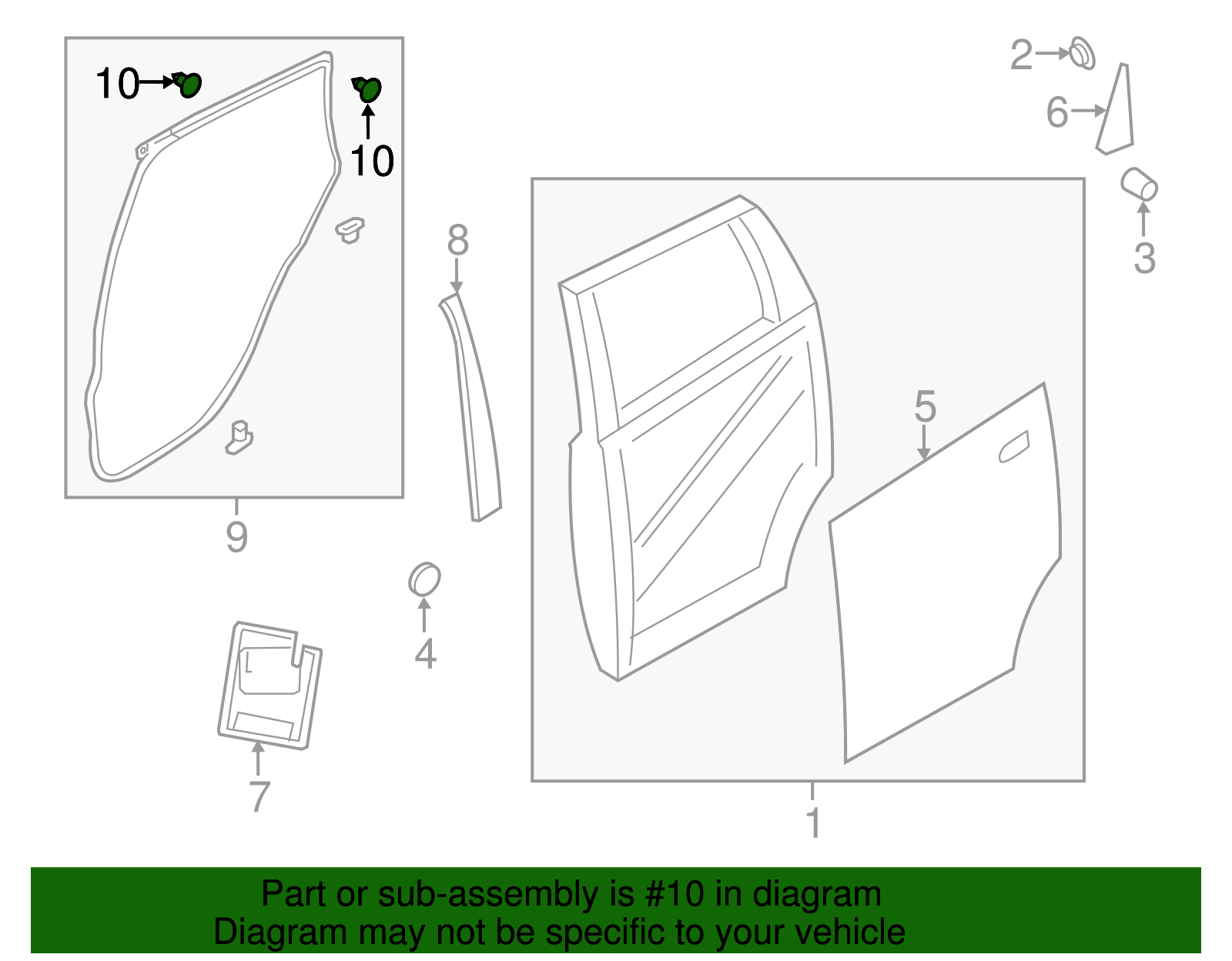 2014-2019 Nissan Versa Note Door Weather-Strip Clip 80850-3WC0A ...