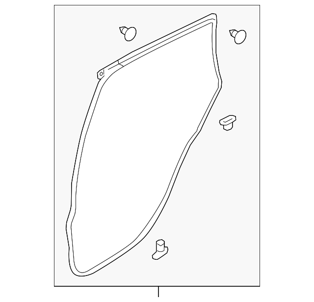 2014-2019 Nissan Versa Note Door Weather-Strip 82830-3WC0A | QuirkParts