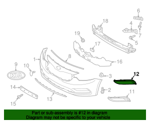 86564-A7000 - Lamp Cover 2014-2016 Kia | Kia.Parts Store