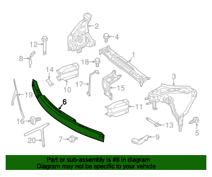 2010-2017 Mercedes-Benz Bumper Impact Bar 207-620-04-00 | AutoNation Parts