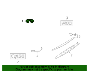 2019-2020 Infiniti QX50 Emblem 90890-5NA0A | Infiniti of Orland Park