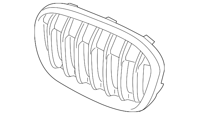 2016-2019 BMW X1 Upper Grille 51117383365 | OEM Parts Online