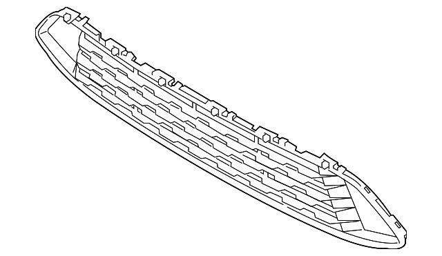 51117354773 - 2016-2019 BMW X1 Center Grille (51-11-7-354-773) | BMW of ...