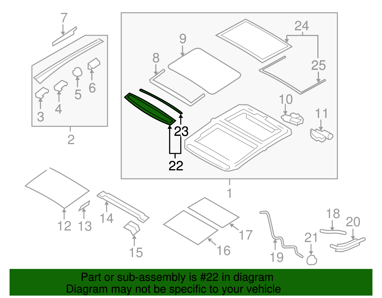 91602-1AA1A - 2009-2014 Nissan Murano - Front Glass | Anicra Nissan Parts