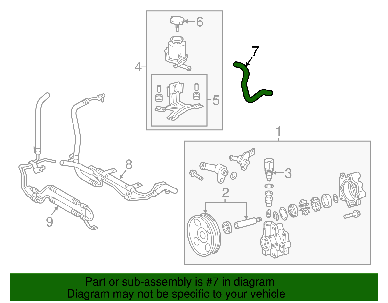 2007-2022 Toyota Reservoir Hose 44348-0C060 | Toyota Parts Center