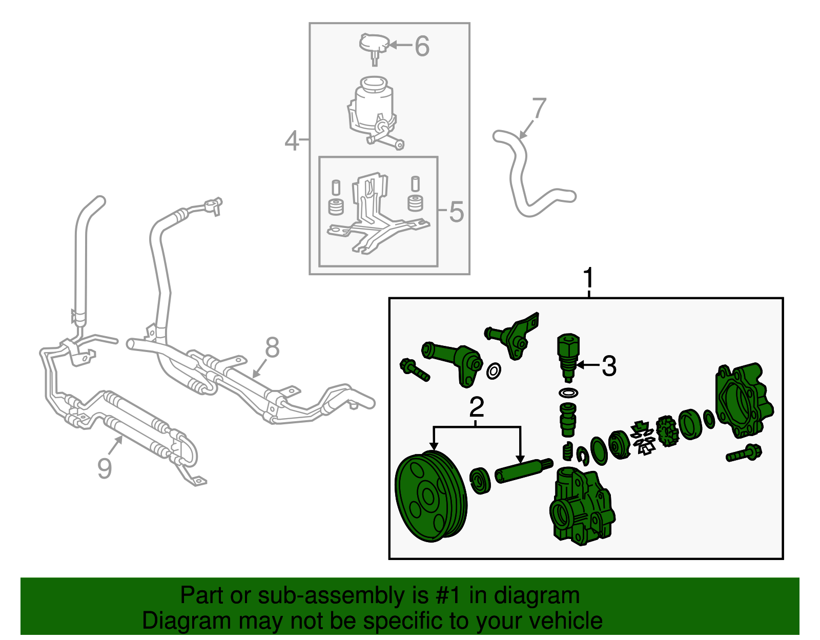 44310-0C090 - 2007-2021 Toyota Tundra - Power Steering Pump | Toyota ...