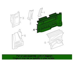 2016-2024 GM Lower Trim Panel 23160228 GM | GMPartsDirect.com