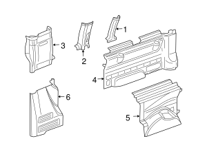 2008-2023 GM Body D-Pillar Trim Panel 25853933 | GMPartsDirect.com