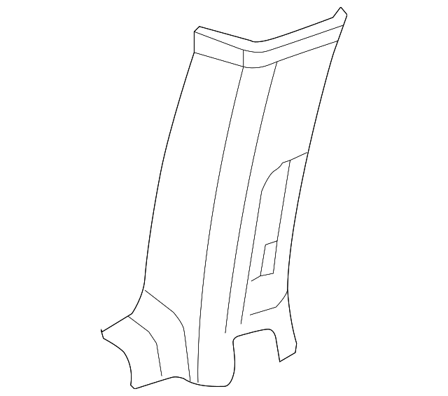 2008-2023 GM Body D-Pillar Trim Panel 25853933 | GMPartsDirect.com