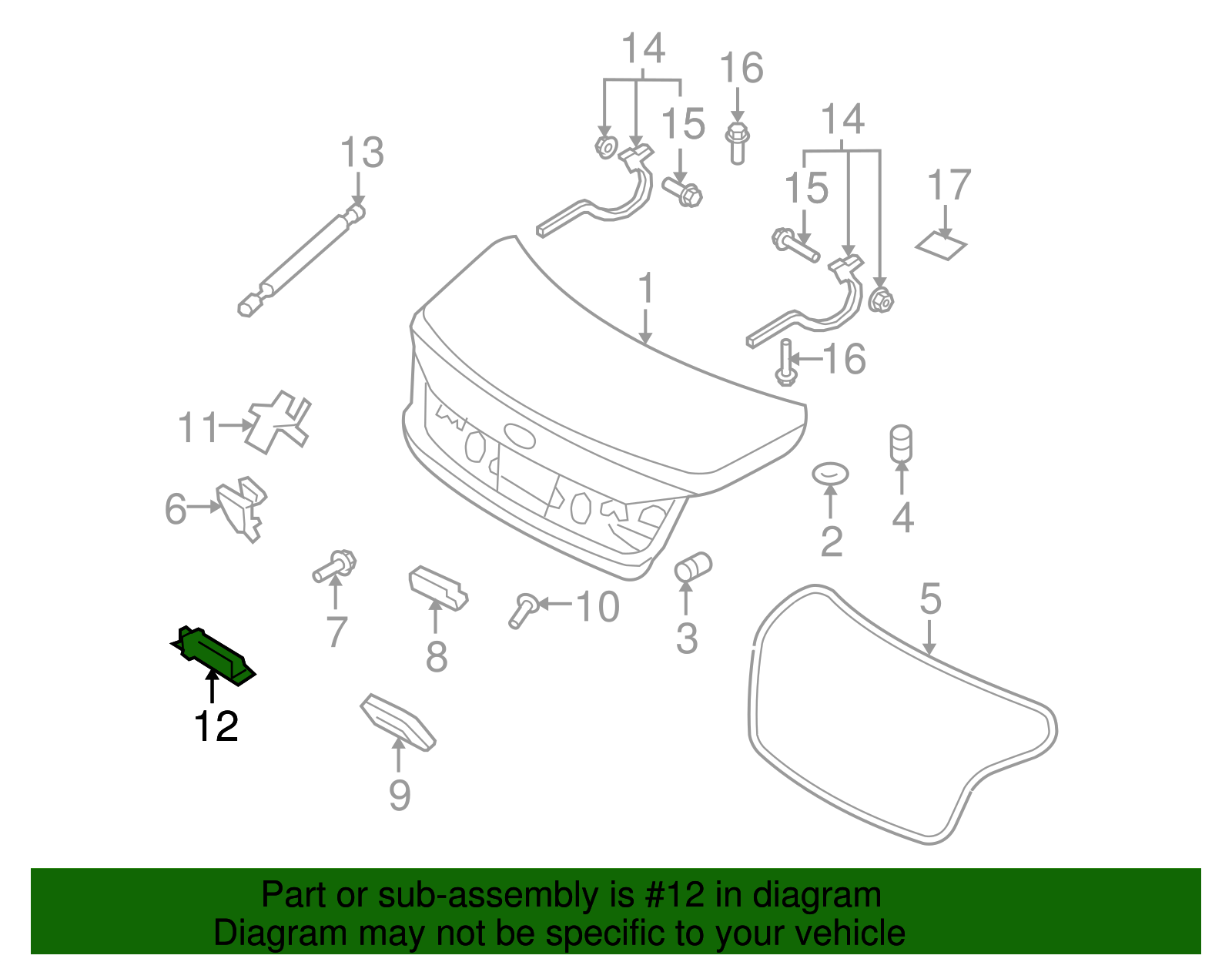 Hyundai - 81260-3M000 - Handle - 2009-2014 Hyundai Genesis | OEM ...