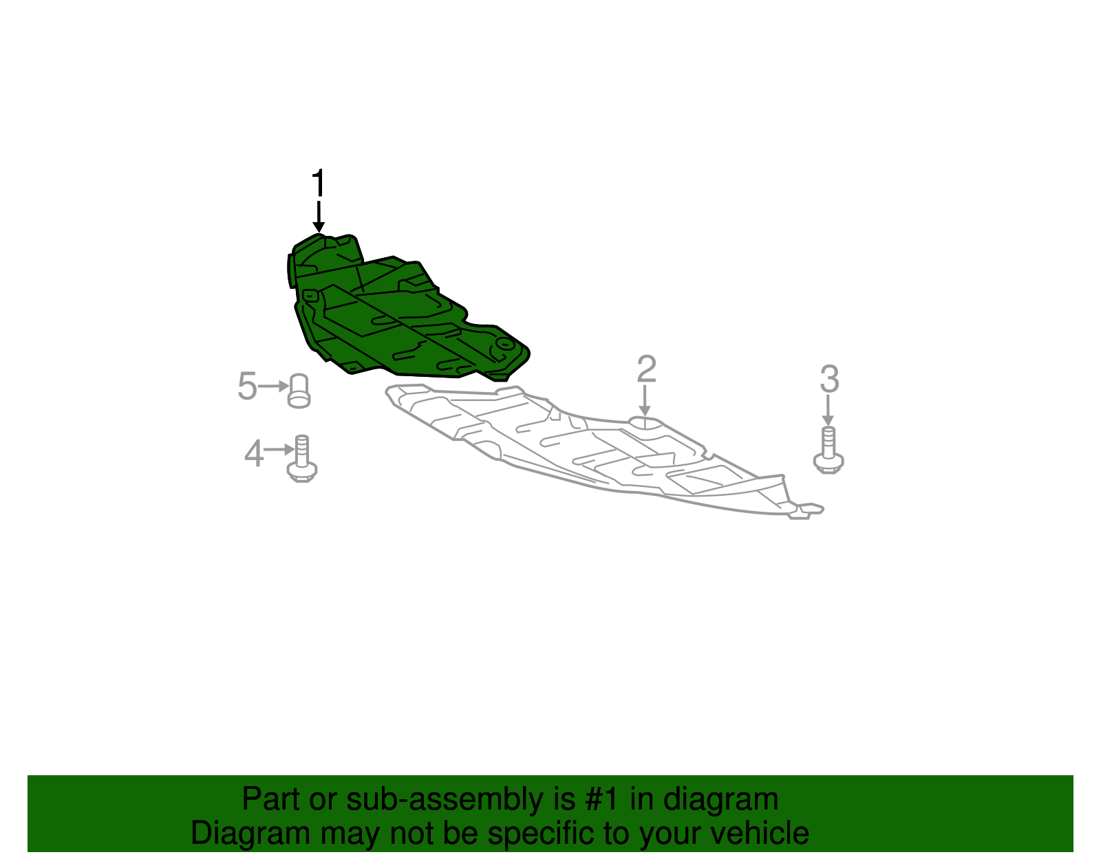 2007-2009 Toyota Camry Radiator Support Splash Shield 51441-06060 ...