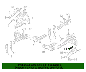 2018-2023 Kia Rio Fender Mtg Bkt 64575-H8000 | OEM Parts Online