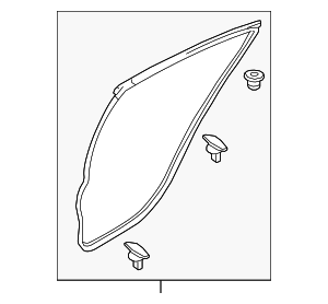 2018-2021 Mazda 6 Door Weather-Strip GBFN-73-760 | RealMazdaParts.com