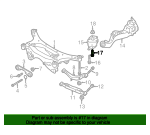 2011-2021 Nissan Rear Lower Control Arm Bolt 54459-1LA1A | Nissan Parts ...