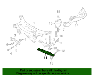 55110-1KD0A - Trailing Arm - 2011-2017 Nissan Juke | Nissan OEM Parts ...