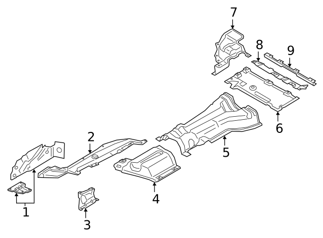51487394800 - 2018-2022 BMW Heat Shield (51-48-7-394-800) | BMW of ...