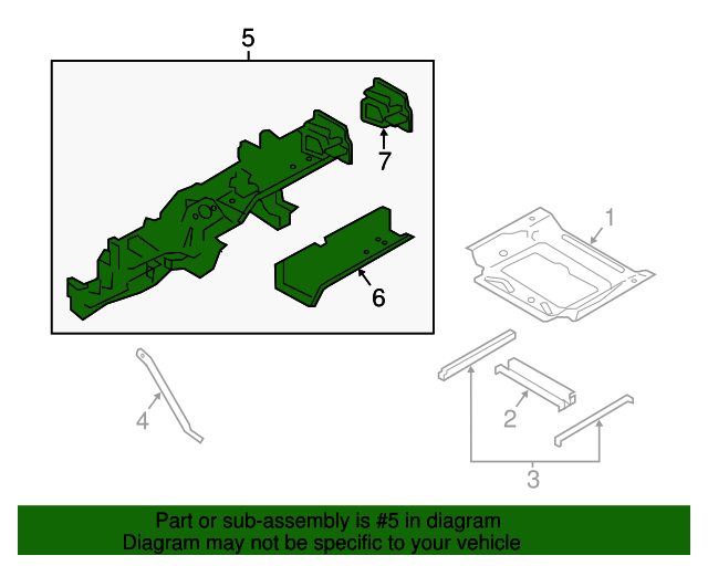 2014-2022 Land Rover Range Rover Sport Floor Rail LR111961 ...