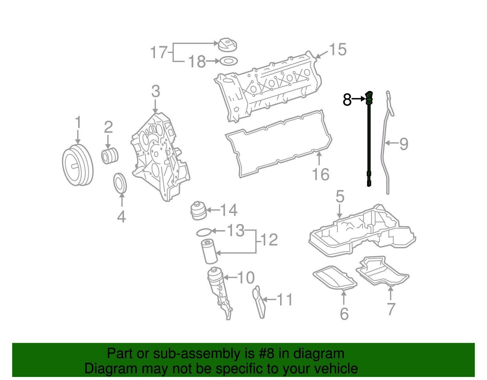 2007-2015 Mercedes-Benz Dipstick 156-010-17-72 | Mercedes-Benz Premier ...