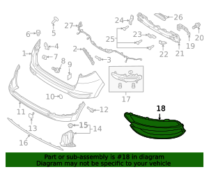 86658-D9500 - Lamp Cover 2020-2022 Kia Sportage | Kia.Parts Store