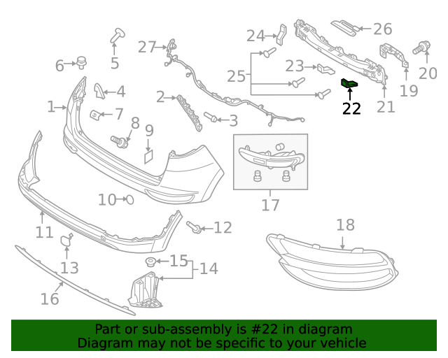 86635-D9500 - Impact Bar Lower Bracket 2020-2022 Kia Sportage | Kia ...