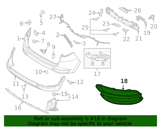 86658-D9500 - Lamp Cover 2020-2022 Kia Sportage | Kia.Parts Store