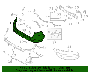 86611-D9500 - Bumper Cover 2020-2022 Kia Sportage | Kia.Parts Store