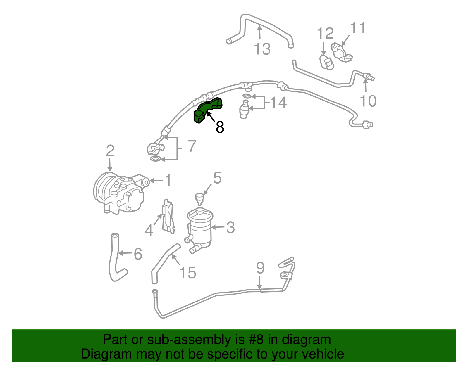 53730-SDA-A00 - 2003-2007 Honda Accord - Clamp Feed Hose | Honda Parts ...