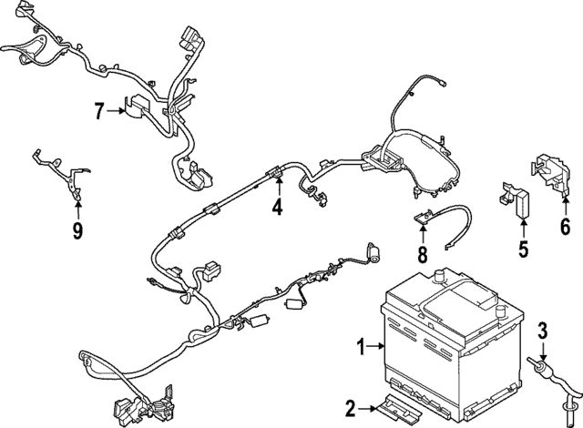 LX6Z-14290-QW - Positive Cable 2022-2024 Ford Maverick | Ford Parts Direct