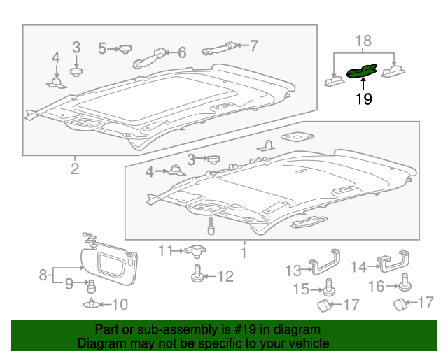 2016-2023 Lincoln Lamp Assembly Interior FA1Z-13776-CC | OEM Parts Online