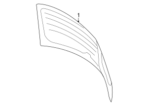 2010-2014 Volkswagen Lift Gate Glass 5K6-845-051-AG-NVB | vwpartscente