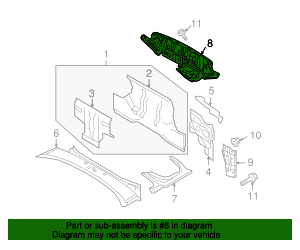 2006-2015 Mazda MX-5 Miata Bulkhead NE51-56-5EXG | RealMazdaParts.com