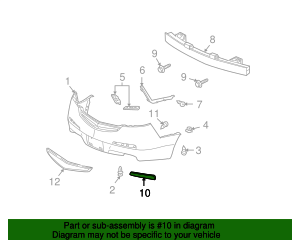 33555-TK4-A01 - Reflector 2009-2011 Acura TL | AutoNation Parts