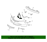 2009-2014 Acura TL Bumper Cover Upper Retainer 71555-TK4-A00 | OEM ...