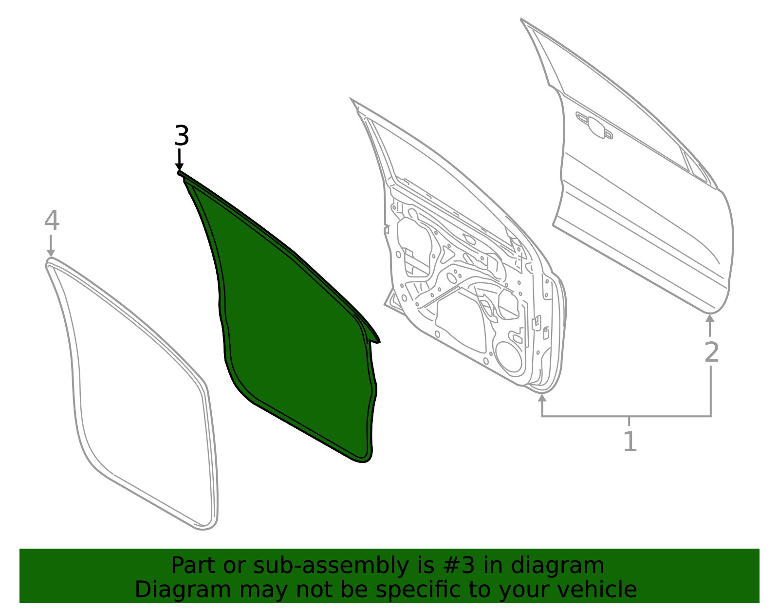 EB3Z-2620709-B - 2019-2023 Ford Ranger - Door Weather-Strip | My Ford Parts