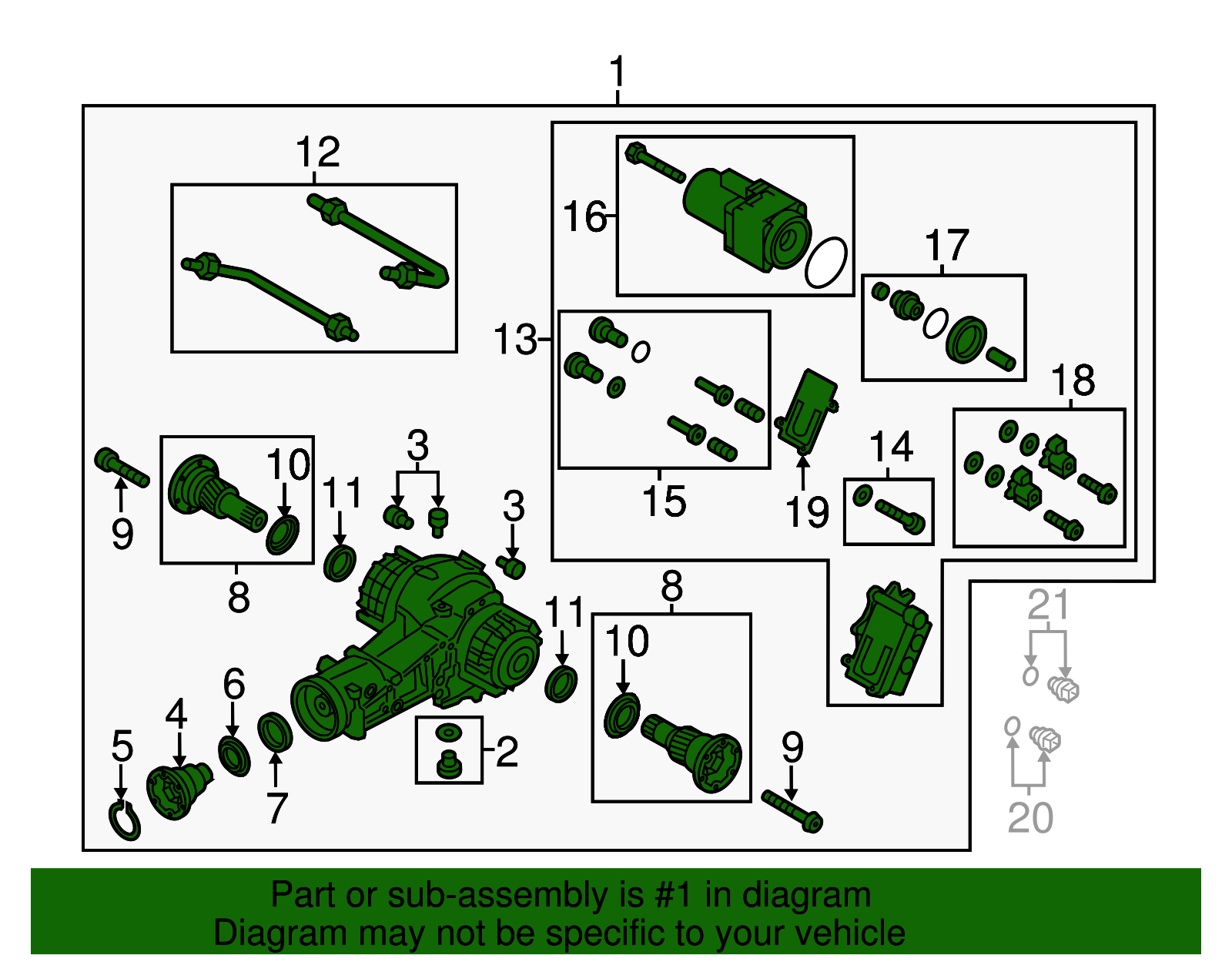 2013-2015 Audi RS5 Differential Assembly 0BF-500-044 | OEM Parts Online