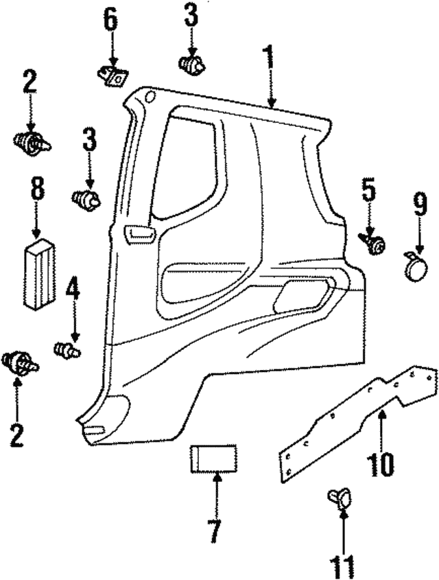 1999-2001 Isuzu VehiCROSS Insulator 8971804620 | Isuzu Parts Center