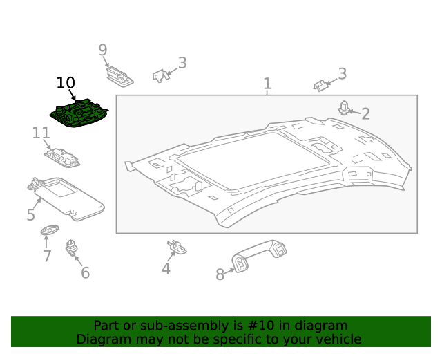 81260 06070 E0 Map Lamp Assembly 2019 Lexus Mylexusparts