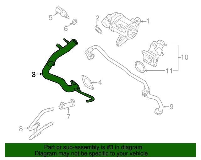 2015-2022 Volvo Inlet Pipe 31368460 | OEM Parts Online
