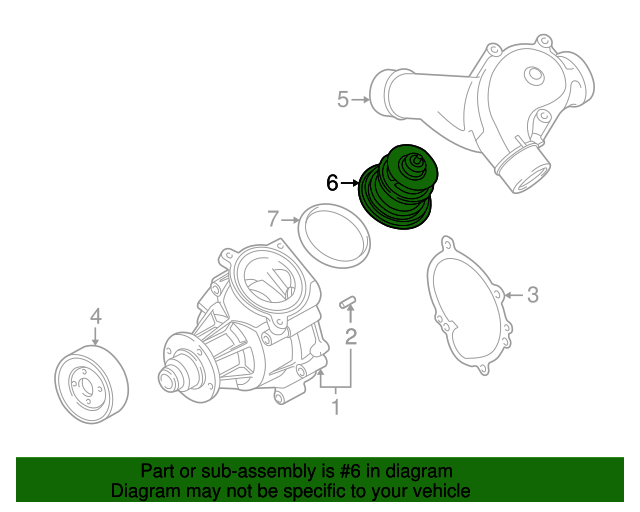 11531318274 - 2001-2008 BMW Thermostat (11-53-1-318-274) | BMW of South ...