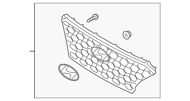 86350-S2100 - Grille Assembly - 2019-2020 Hyundai Santa Fe | World OEM ...