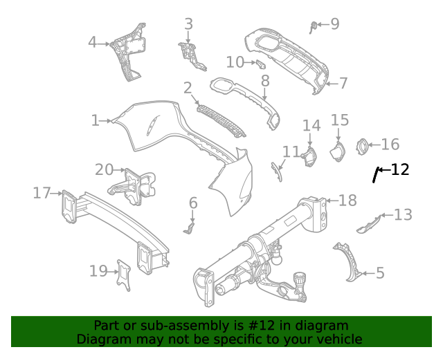 2020-2023 Mercedes-Benz Grille 167-885-18-03 | MB OEM Parts