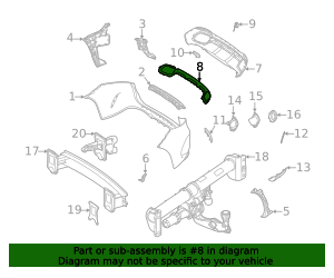 1678852803 - Bumper Cover Spacer Panel 2020-2023 Mercedes-Benz ...