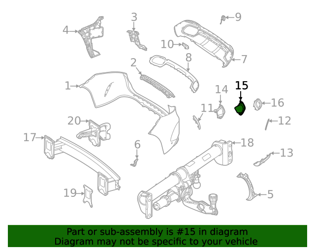 2020-2024 Mercedes-Benz Pipe Shield 167-885-67-00 | MB Online Parts