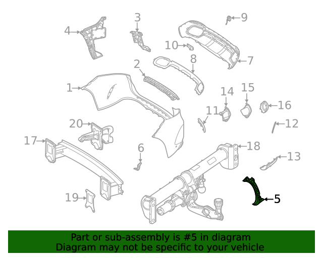 167-885-16-03 - End Cover 2020-2024 Mercedes-Benz | Mercedes-Benz USA Parts