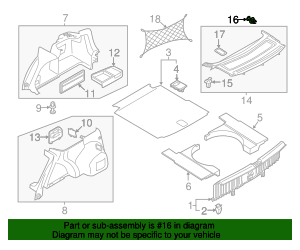 2001-2019 Volkswagen Package Tray Rivet 7H0-867-299-Q70 | QuirkParts