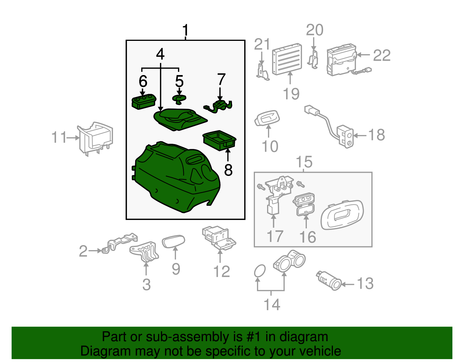 2004 Toyota Tundra 2004 Toyota Tundra - Console Assembly 58910-0C070-E0 ...