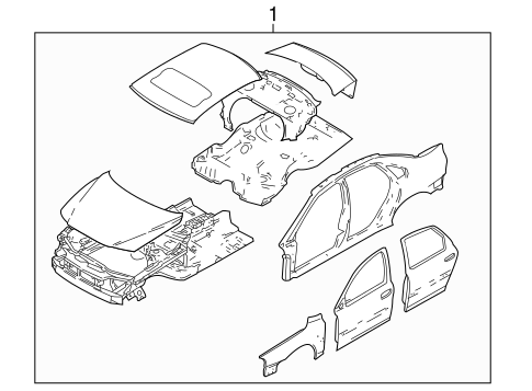 Body Shell for 2009 Volvo S60 | OEM Parts Online