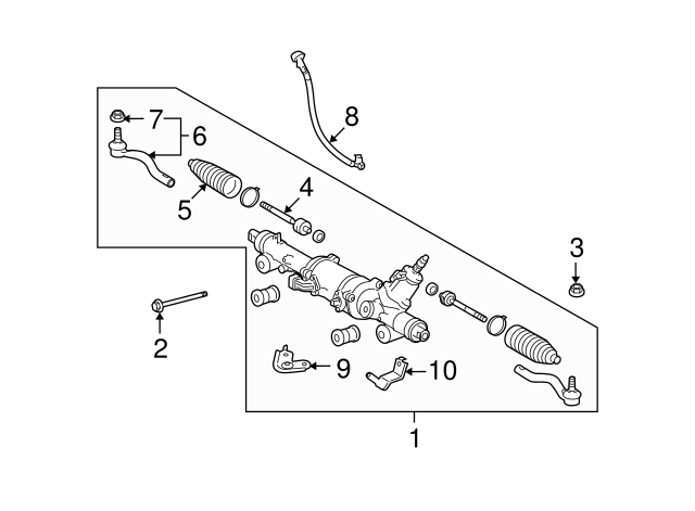 44200-53151 - Gear Assembly For 2006-2013 Lexus | Lexus OE Parts